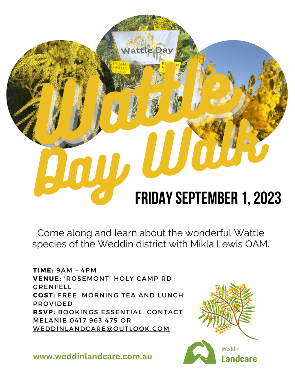 Wattle Day Walk | Weddin Landcare